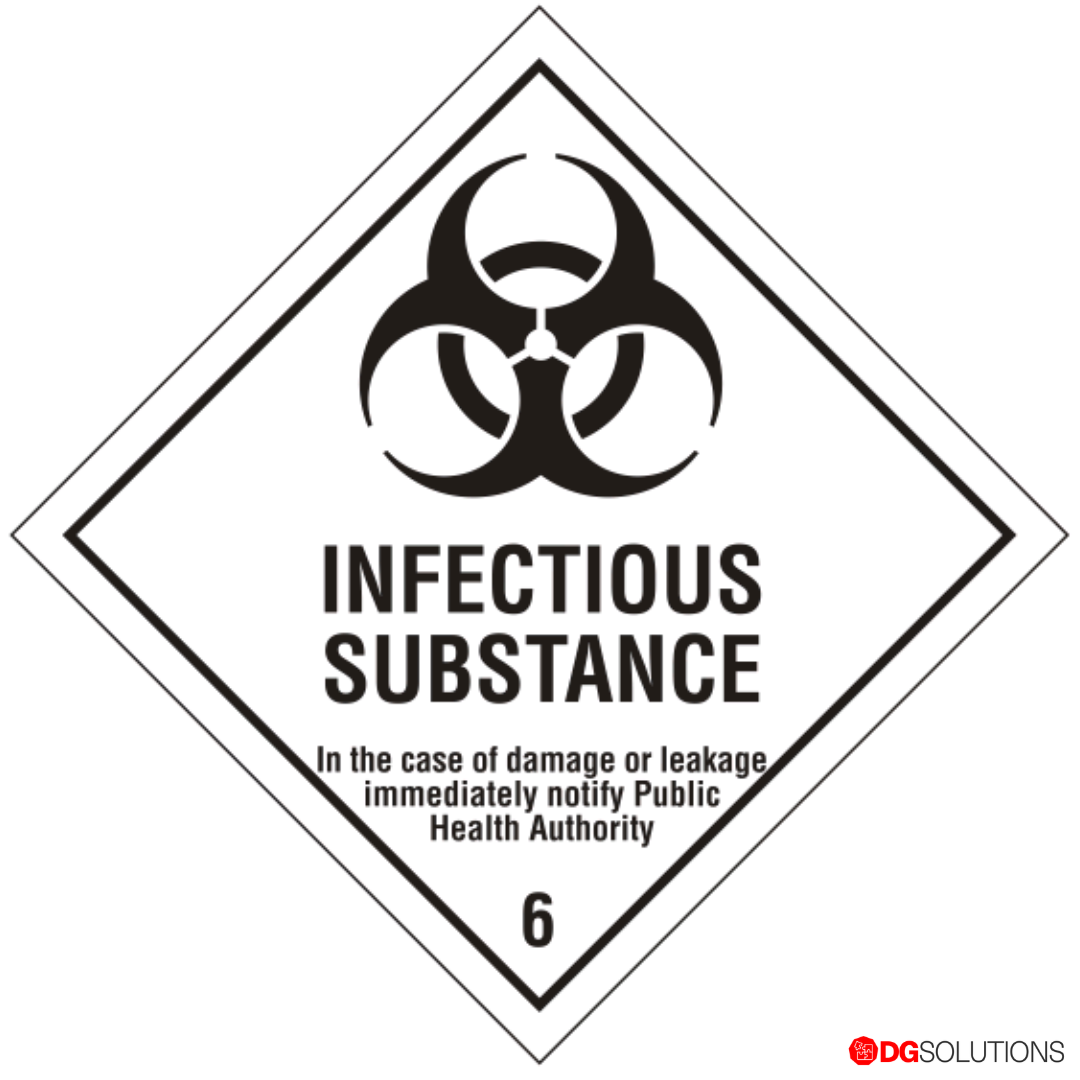 Class 6.2 Infectious Substance Labels – Roll of 500 | DG Solutions NZ